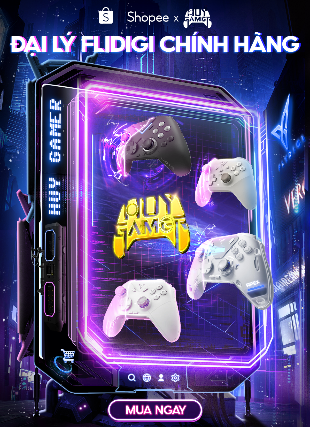 Flydigi Vader 4 Pro - Tay Cầm Gaming Đỉnh Như Hack